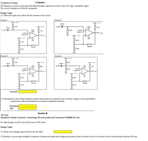 Solved Frequency Counter A Section The Frequency Counter Chegg Com