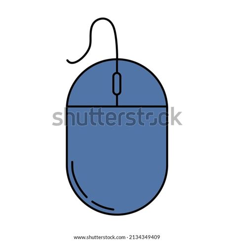 Line Art Computer Mouse Icon Communication Stock Vector Royalty Free 2134349409 Shutterstock
