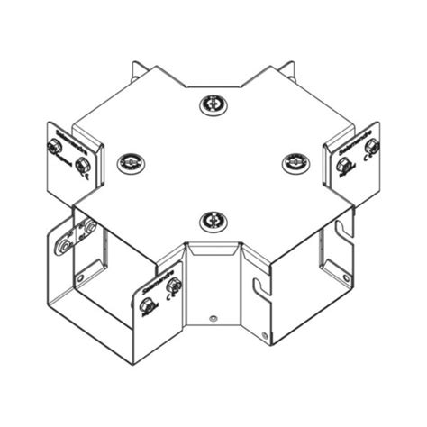Salamandre Ip4x 3 Compartment Pre Galvanised Steel Distribution