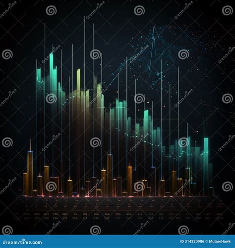 Abstract Background With Charts And Graphs Vector Illustration Stock