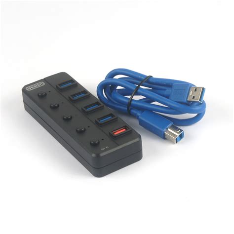5 Port Usb 3 0 Hub Met Individuele Schakelaars Con Grandado