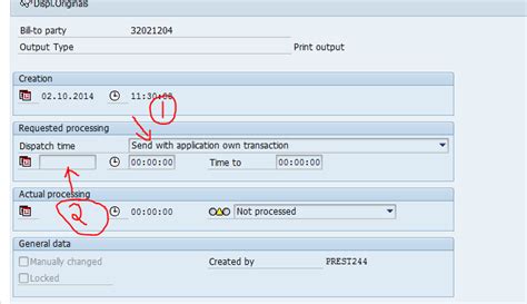 Output Tyep Dispatch Time 2 Sap Community