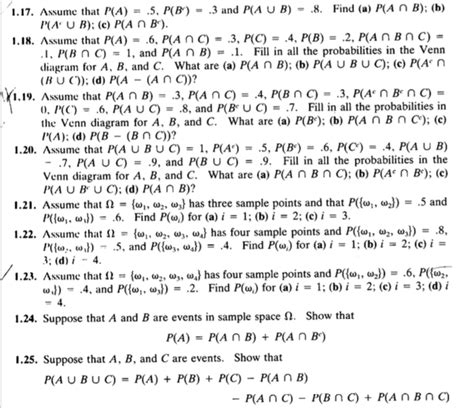 solved 1 17 ﻿assume that p a 5 p b 3 ﻿and p a∪b 8