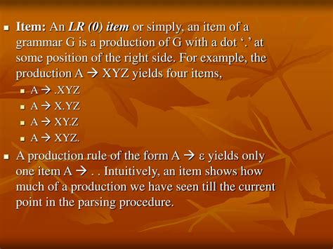 Ppt Slr Parsing Techniques Powerpoint Presentation Free Download Id 473104