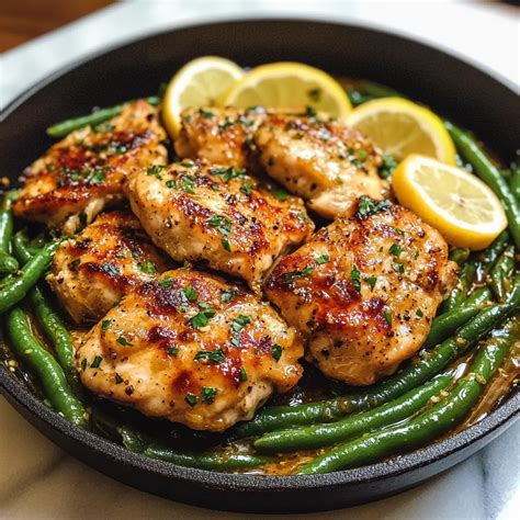 Lemon Garlic Butter Chicken And Green Beans Cooking Circuit