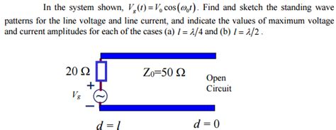 Solved In The System Shown V G T V 0 Cos Omega 0 T