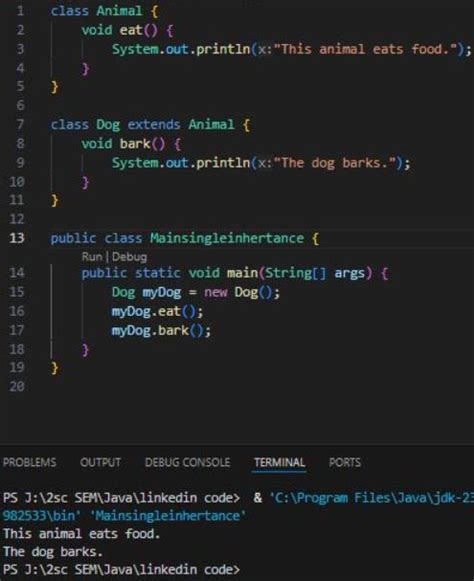 Learning Single Inheritance In Java Dhruv Dankhara Posted On The
