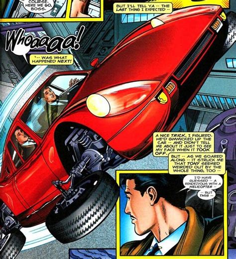 Tony Stark In Shield Flying Car Marvel Shield Iron Man