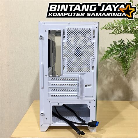 Jual Casing Pc Gaming Vurrion Glassify M Atx 3 Fan Rgb Putih