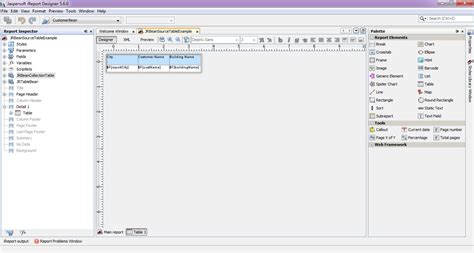 Java Tech Ireport Tutorial Passing Collections To Listtable Component With