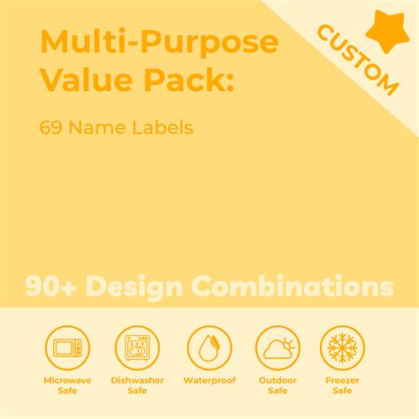 Customise Multi Purpose Labels Waterproof And Durable Uk