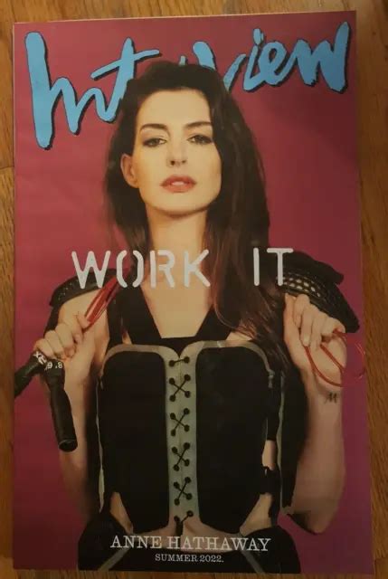 interview magazine summer 2022 issue 543 anne hathaway £15 48 picclick uk