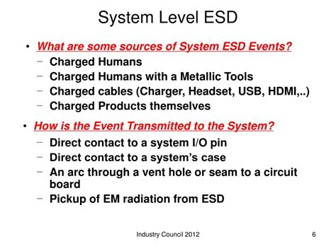 Ppt Industry Council On Esd Target Levels System Level Esd Powerpoint