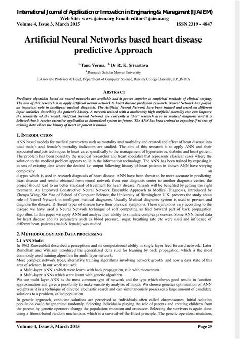 (PDF) Artificial Neural Networks based heart disease predictive Approach - DOKUMEN.TIPS
