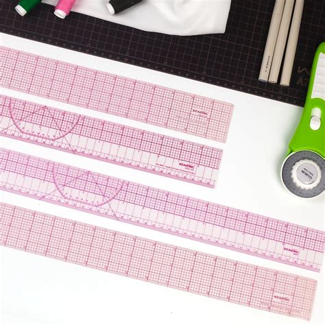 Uk Pattern Grading Sewing Ruler Dual Imperial And Metric Markings