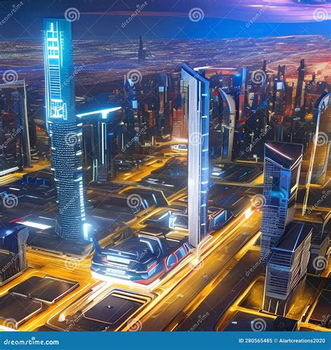 1783 Futuristic Cyber City A Futuristic And Sci Fi Inspired Background Featuring A Cyber City