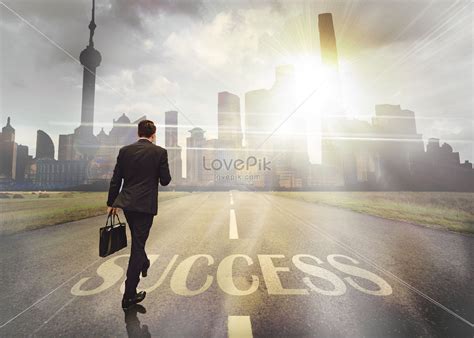 경영 인사 성공 길에 배경 사진 및 창의적인 일러스트 무료 다운로드 Lovepik
