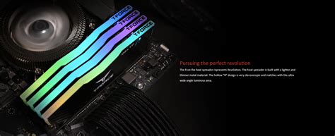 Teamgroup T Force Delta RGB 16GB 2x8GB DDR4 3600Mhz CL18 Gaming Desktop Memory Black White