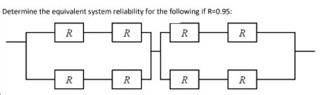 solved determine the equivalent system reliability for the
