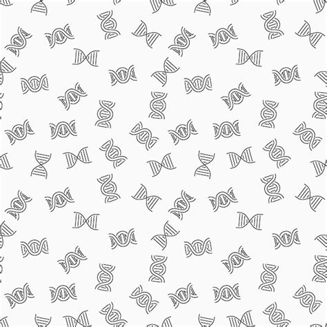 Premium Vector Dna Concept Science Vector Seamless Pattern