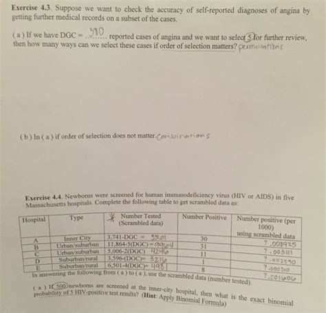 Solved Exercise 4 3 Suppose We Want To Check The Accuracy