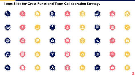 Icons Slide For Cross Functional Team Collaboration Strategy Ppt Icon