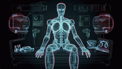 robot or cyborg programming artificial intelligence in cyberspace data