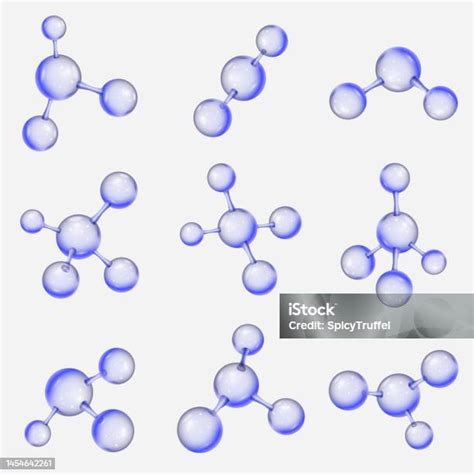 3d 산소 세포 유리 모델 Dna 화학 원소 세트 생명 과학을위한 분자 원자 의료 구조 구 분자 연결 실험실 연구 벡터 그림 배경 3차원 형태에 대한 스톡 벡터 아트 및