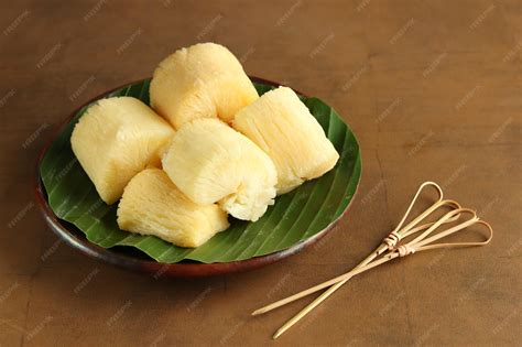 Premium Photo Singkong Rebus Or Boiled Cassava Is Indonesian