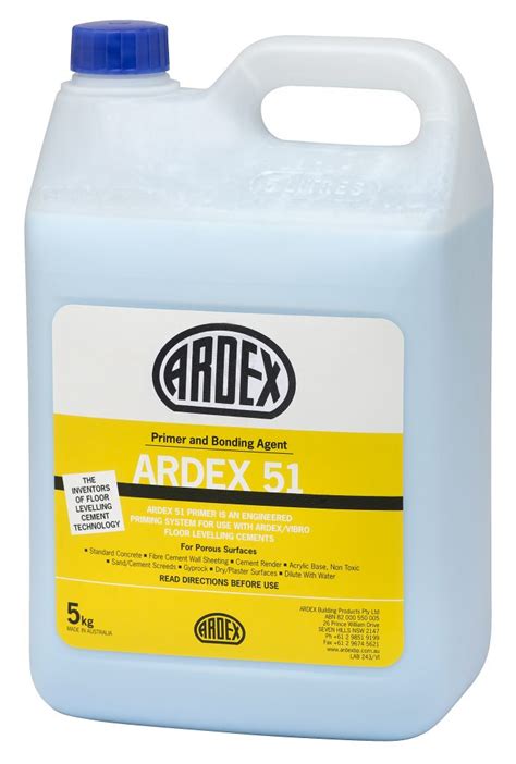 Ardex P 51 Primer And Bonding Agent Ardex New Zealand