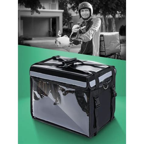 กล่องใส่ของท้ายมอไซค์ กระเป๋าส่งอาหาร 30 ลิตร ใหญ่สะใจ กล่องติดรถมอเตอร์ไซค์ กล่องหลัง กล่อง