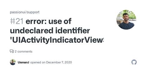 Error Use Of Undeclared Identifier Uiactivityindicatorviewstylelarge · Issue 21 · Passionui
