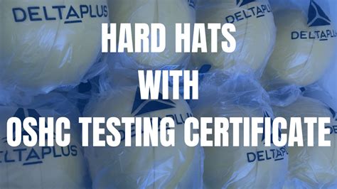 Hard Hats With Oshc Testing Certificate Precisto Industrial Trading