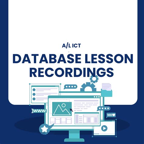 A L Ict Database Lesson Live Class Recordings Livecollege