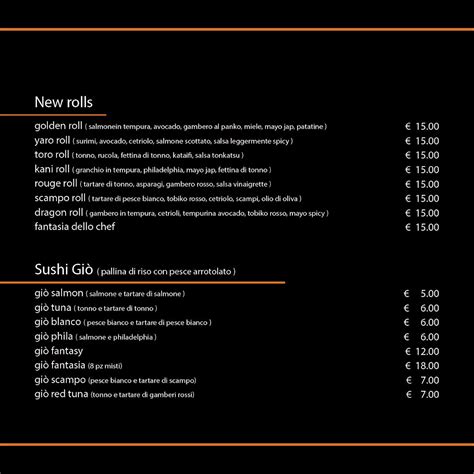 Menu At Sakura Restaurant Andria