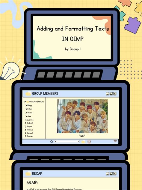 Adding And Formatting Texts In Gimp Group 1 8b Pdf