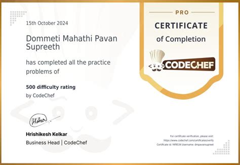 mahathi pavan supreeth dommeti on linkedin codechef codingjourney problemsolving