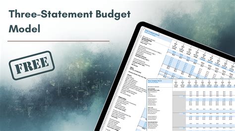 Free Three Statement Model Template