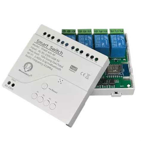 Avatto Module De Commutation Wifi 4 Canaux Wifi Bluetooth Rf433 Mhz Tuya
