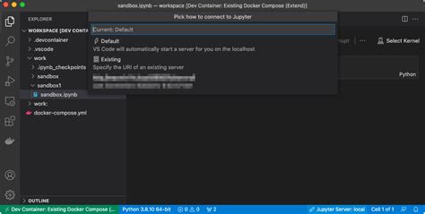 How To Connect A Remote Jupyter Server Running As A Docker Container