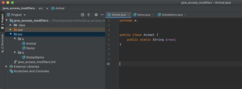 access modifiers in java