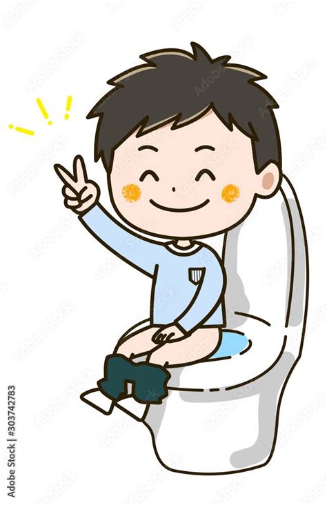 Download トイレに座る男の子 ポーズ イラスト Stock Illustration And Explore Similar Illustrations At Adobe Stock