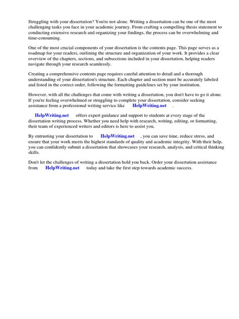 Dissertation Contents Page Uk Pdf Thesis Walmart