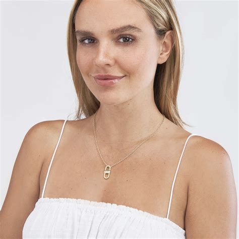 Diamond Double Sided Buckle Push Lock Midas Chain