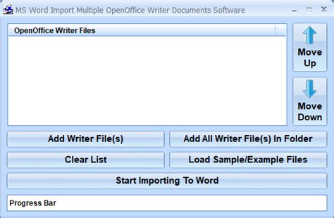 Ms Word Import Multiple Openoffice Writer Documents Software