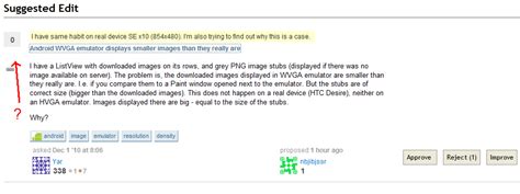 Why Does This Suggested Edit Have No Diff Meta Stack Exchange