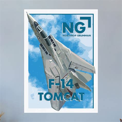 F 14 Tomcat Artwork Poster Flightposterstore