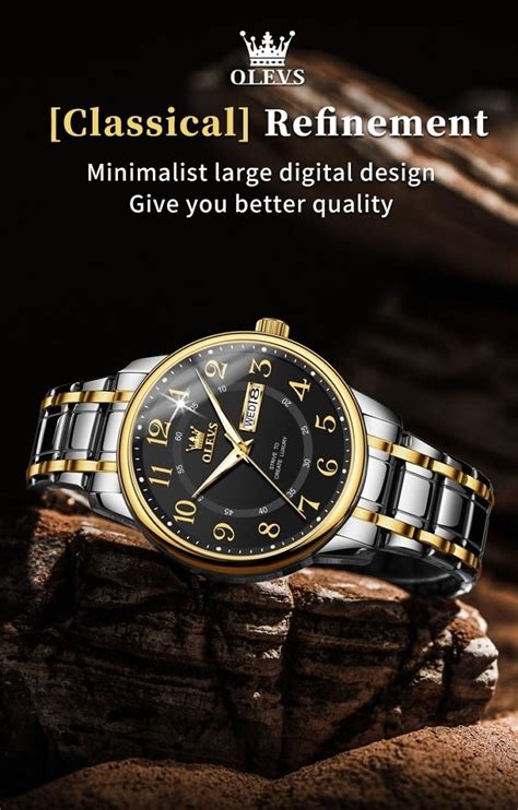 Olevs 2891 Quartz Couples Watch Set Olevs Watches