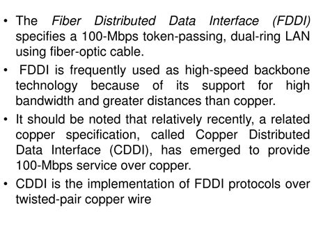 ppt fddi fiber distributed data interface overview powerpoint