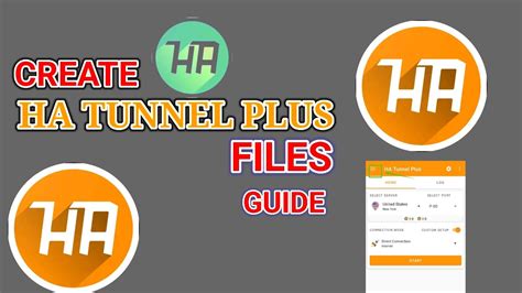 How To Create Ha Tunnel Plus Vpn Files Tutorial Guide Youtube